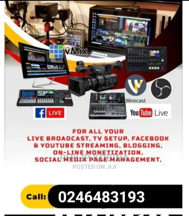 TV Mcr /Media Studio Setup Design and Installation. in Accra ...