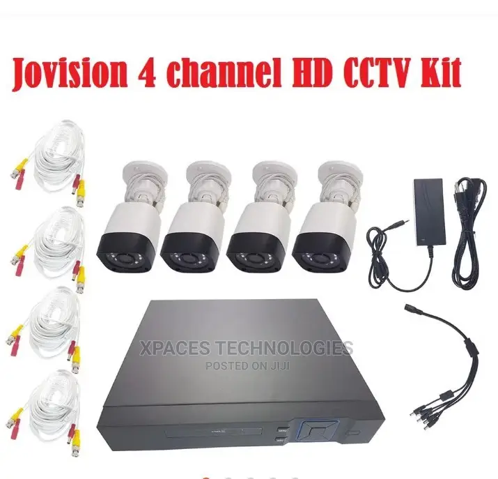 Jovision 4 Channel Cctv Camera Kit HD DVR With 1tb Hard Disk in Madina ...
