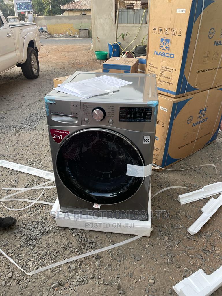 LG F0L9DGP2S Front Load Washer Dryer, 15/8 KG - Silver in Adabraka ...
