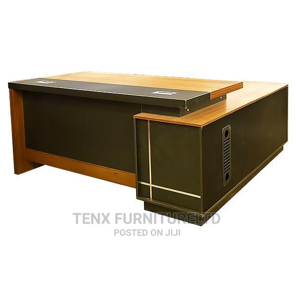 EXECUTIVE DESK ( Dark Brown Wood Grain and Black)RUGGED in Accra ...