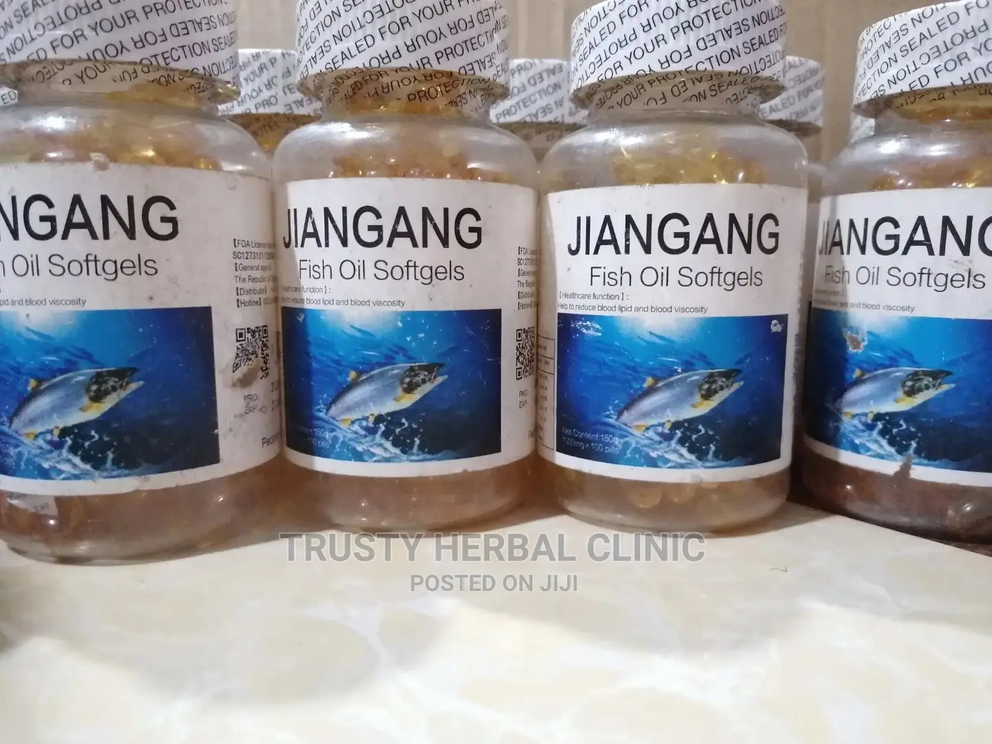Jiangang Fish Oil Softgel (Beautiful Skin Acne Free Face) in Accra Metropolitan - Vitamins ...