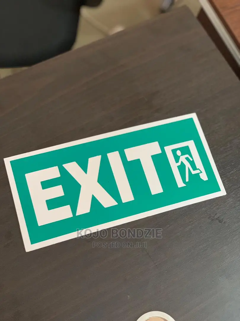 Fire Exit Sign (Reflective) in Ablekuma - Safetywear & Equipment, Kojo ...