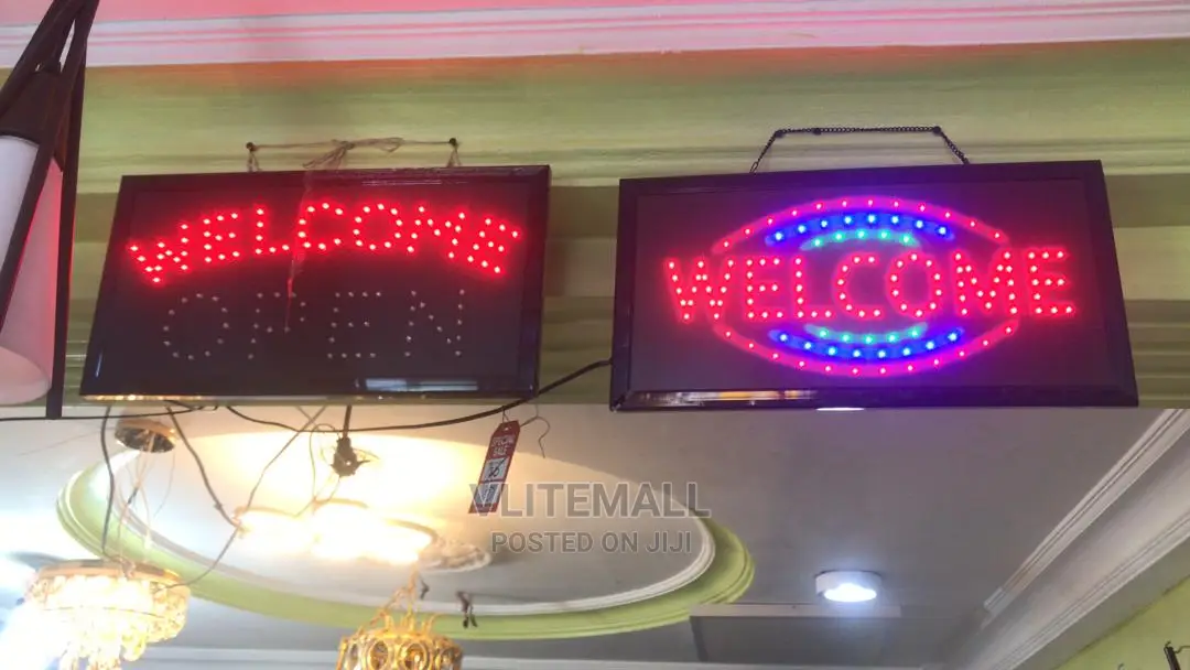 Open Welcome Signage for Stores in Accra New Town - Store Equipment ...
