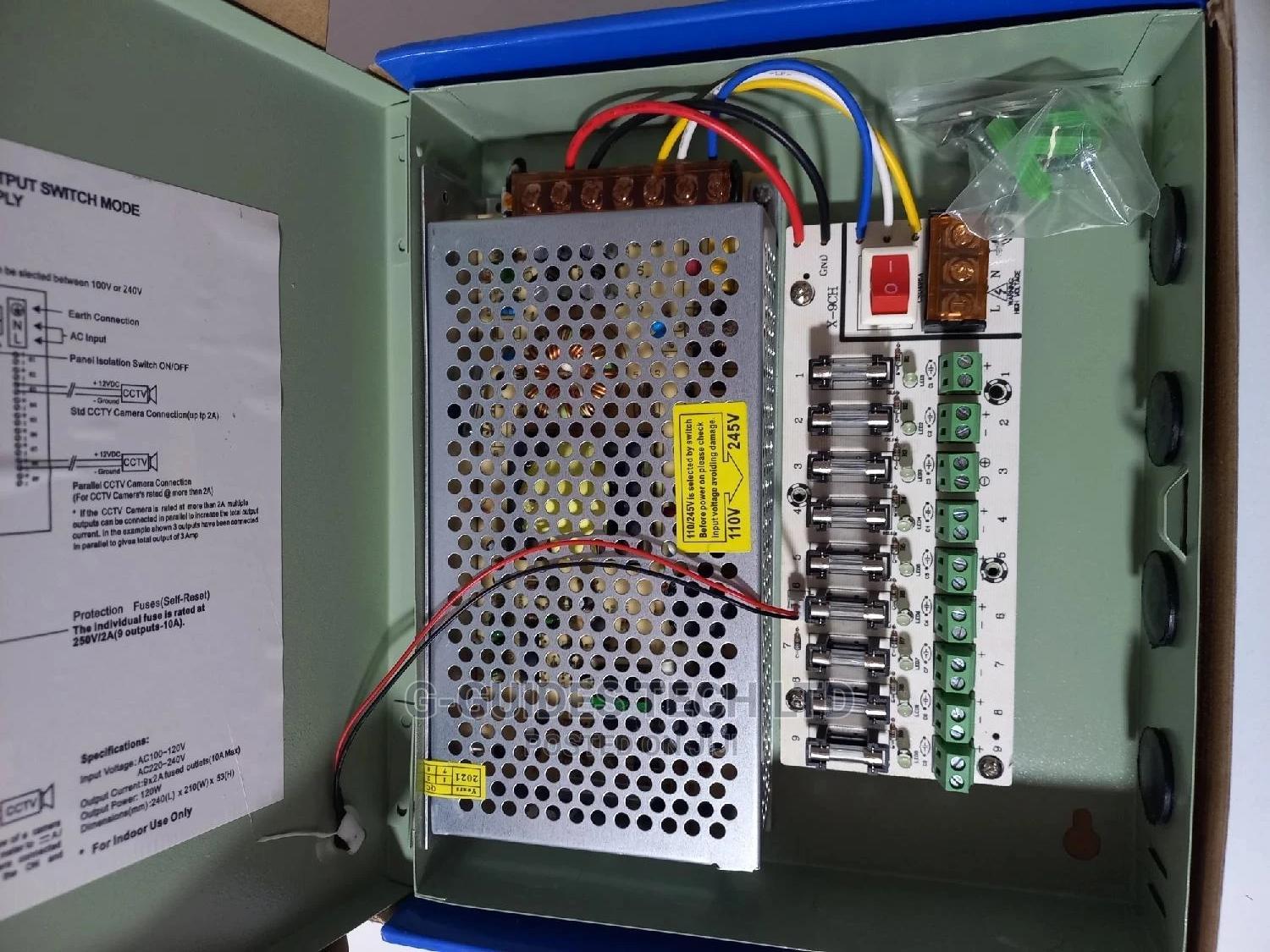 12V 10A CCTV Power Supply 9ch Output in Madina - Security ...