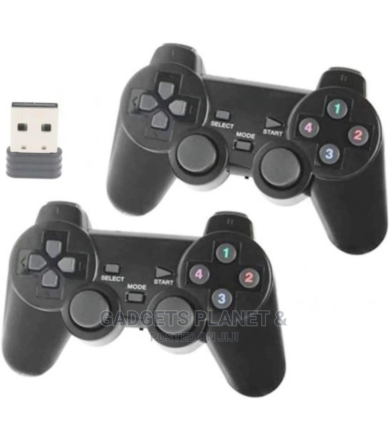 USB Twin Wireless Vibration Controllers - Black in Lartebiokoshie ...