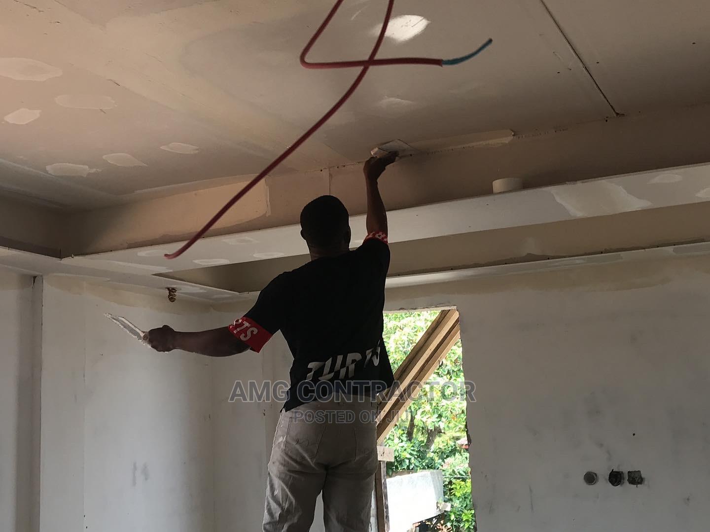 Plasterboard Ceiling Service Con AMG Contractor in East Legon ...