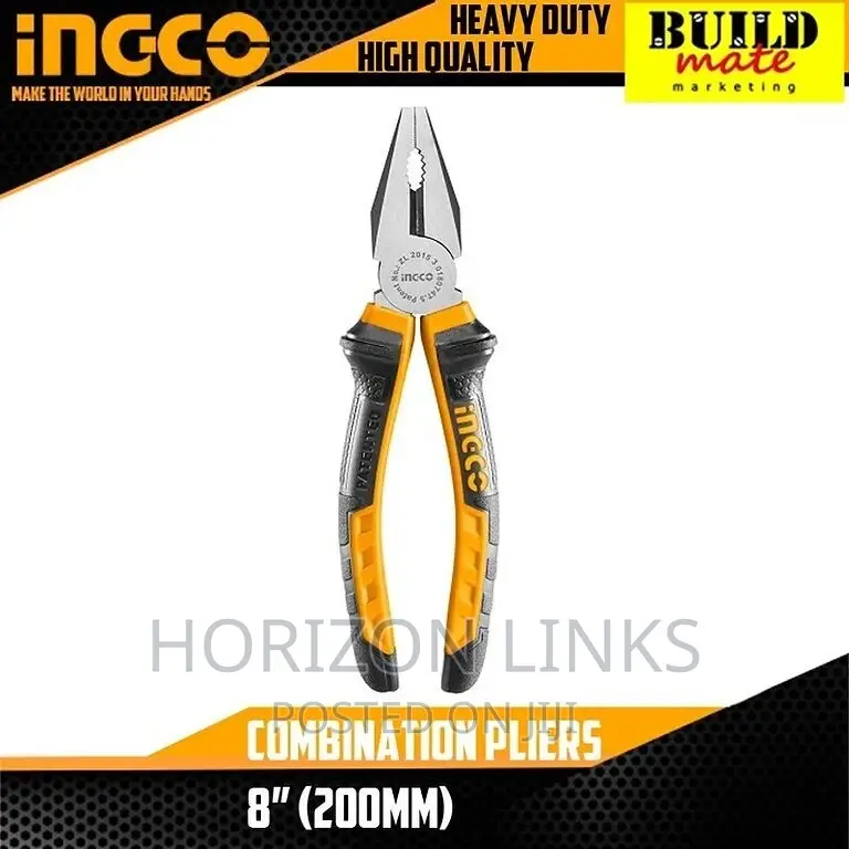 Ingco Combination Plier 8" (Hcp08208) in Spintex - Hand Tools, Horizon ...