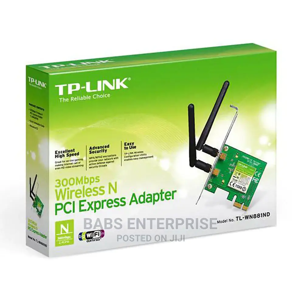 Tp-link TL-WN881ND N300 Pcie Wireless Wifi Adapter in Accra Metropolitan - Computer Hardware ...