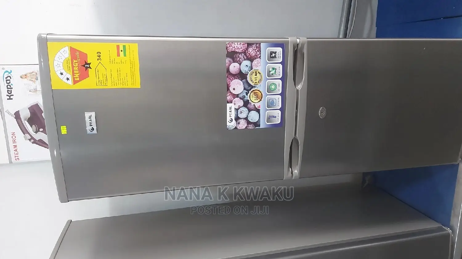 Pearl Pf200 Double Door Fridge With Bottom Freezer in Accra ...
