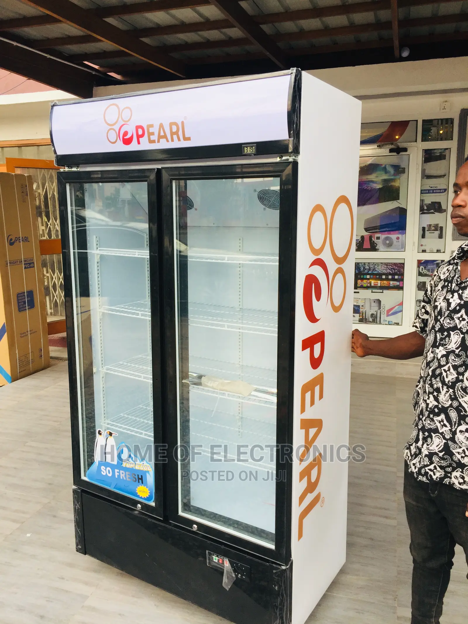 Long Lasting Pearl 568L Double Door Display Fridge(PVC-74) in Accra ...