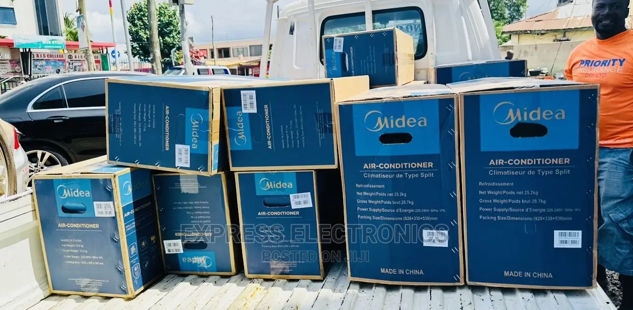 Golden Fin Condenser Split Inverter 2.0hp Midea White AC in Adabraka ...