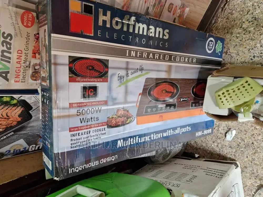 Hoffmans Double Burner Electric Cooker Hot Plate-Brown in Spintex ...