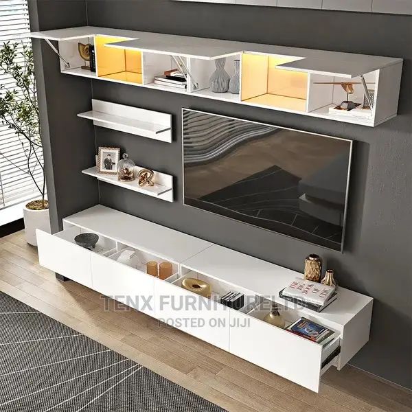 LED Floating Entertainment Center TV Stand Wall Mount UNIT in Accra ...