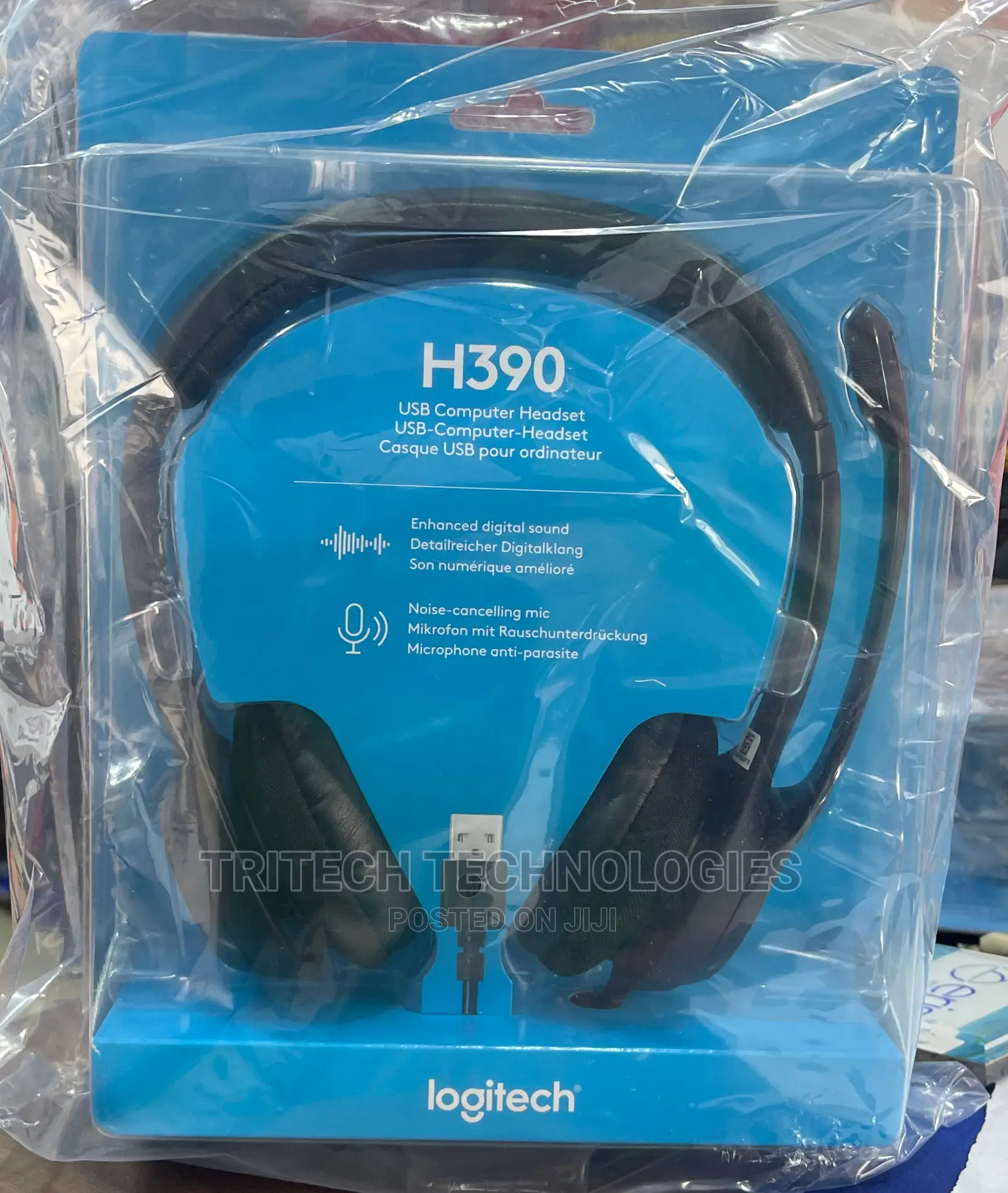 Logitech H390 USB Headset With Noise-Cancelling Mic in Lapaz - Headphones, Tritech Technologies ...