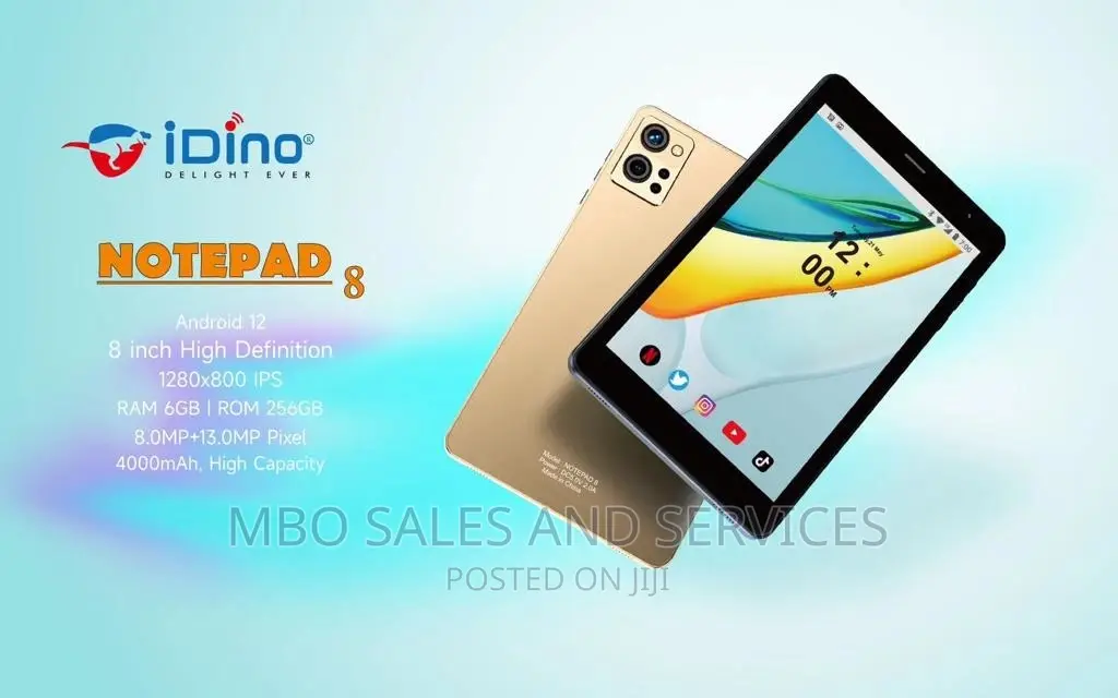 New Idino Note Pad 8 256 GB Gray in Dansoman - Tablets, Mbo Sales And ...