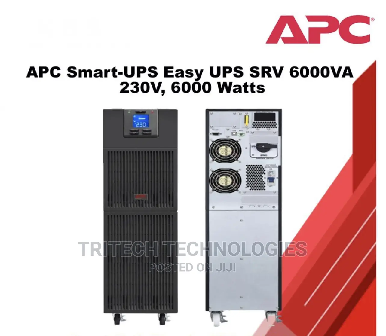 APC Smart UPS Online 6kva/6kw, Tower, 230V in Lapaz - Computer Hardware ...
