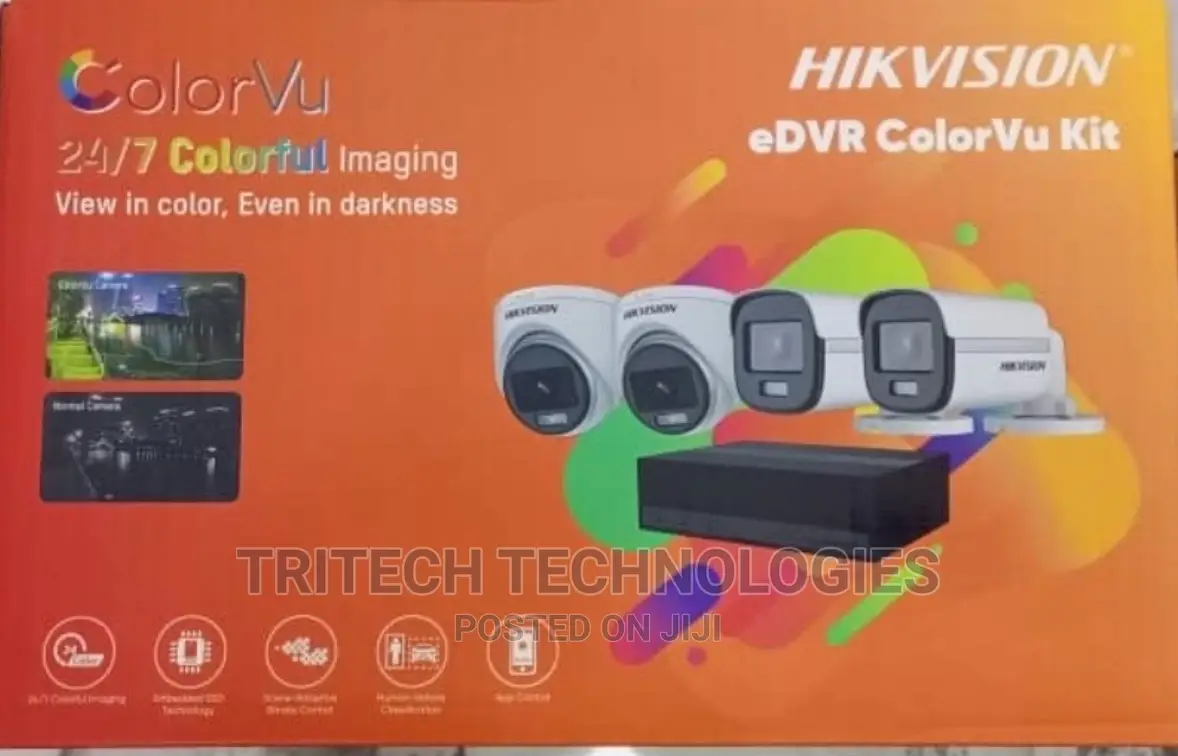 HIKVISION EDVR 4CH Complete Kit Full Color With SSD 512GB in Lapaz ...