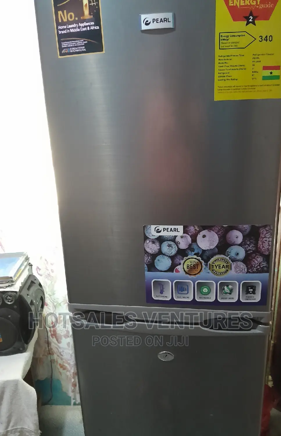 Pearl 140L Bottom Freezer Refrigerator PF-200B in Accra Metropolitan ...