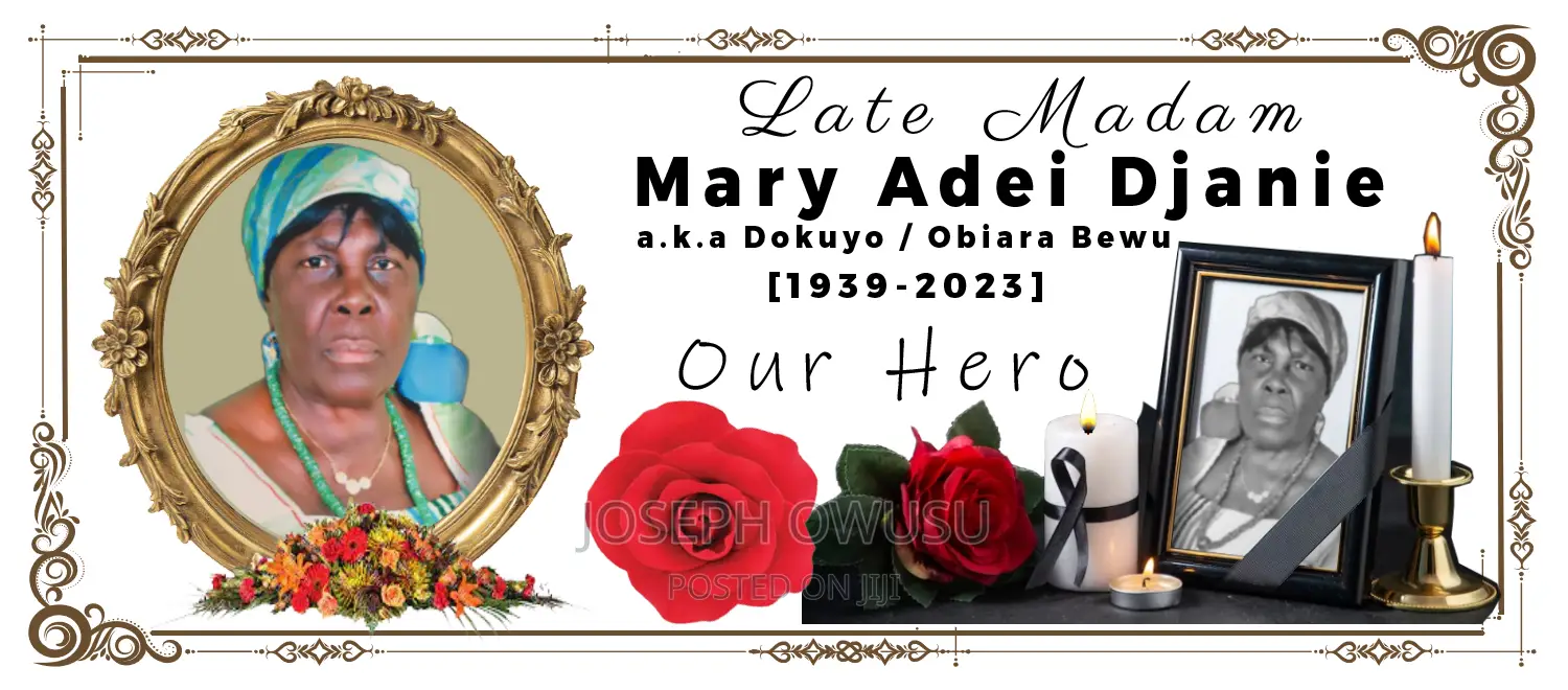 Funeral / Obituary Posters, Brochures And Souvenirs in Awoshie ...