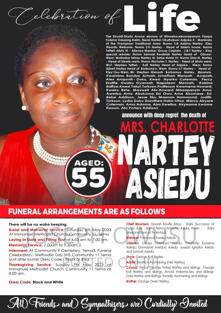 Funeral / Obituary Posters, Brochures And Souvenirs in Awoshie ...