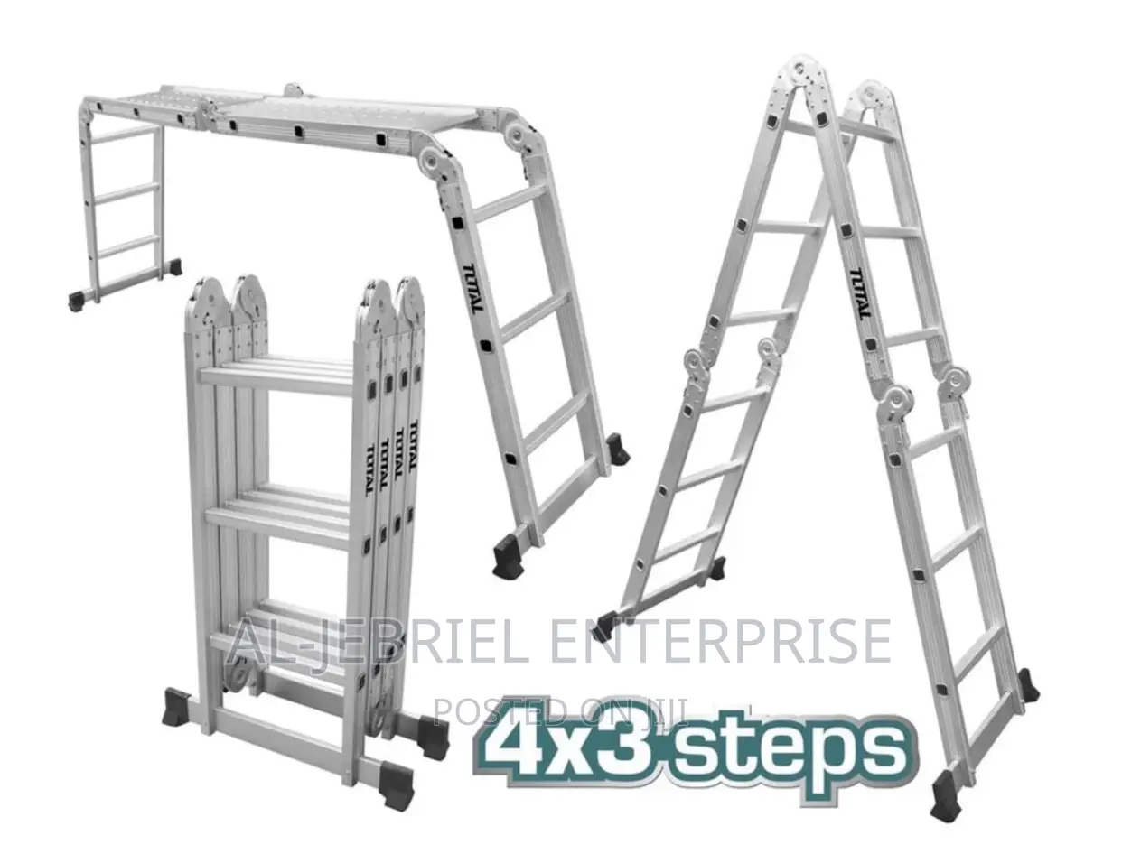 Total Multi-Purpose Aluminum Ladder 4x3 - THLAD04431 in Accra Metropolitan - Hand Tools, Al ...