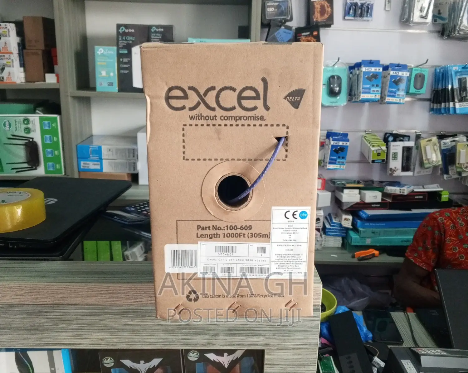 Excel Cat6 UTP Cable 305M Violet Color BX305M in Lapaz - Networking ...