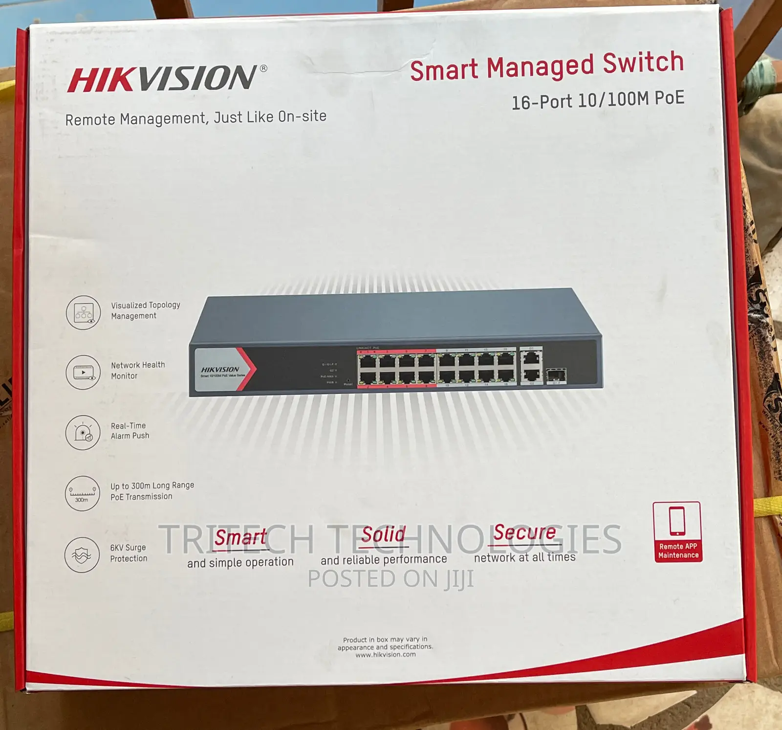 HIKVISION 16port Fast Ethernet Managed POE Switch +SFP in Lapaz - Networking Products, Tritech ...