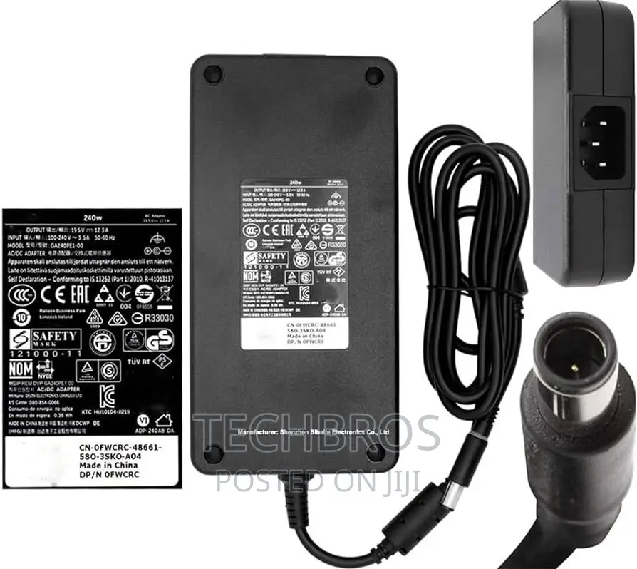 Original Dell Precision and Alienware Big Pin 240W Charger in East ...