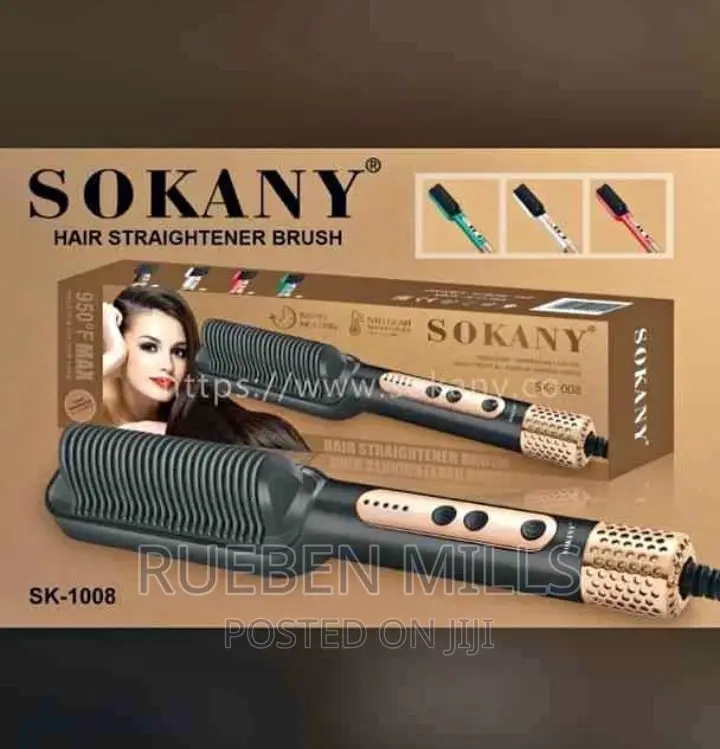 Sokany SK-1008 Electric Hot Comb Hair Straightener Brush in Accra ...