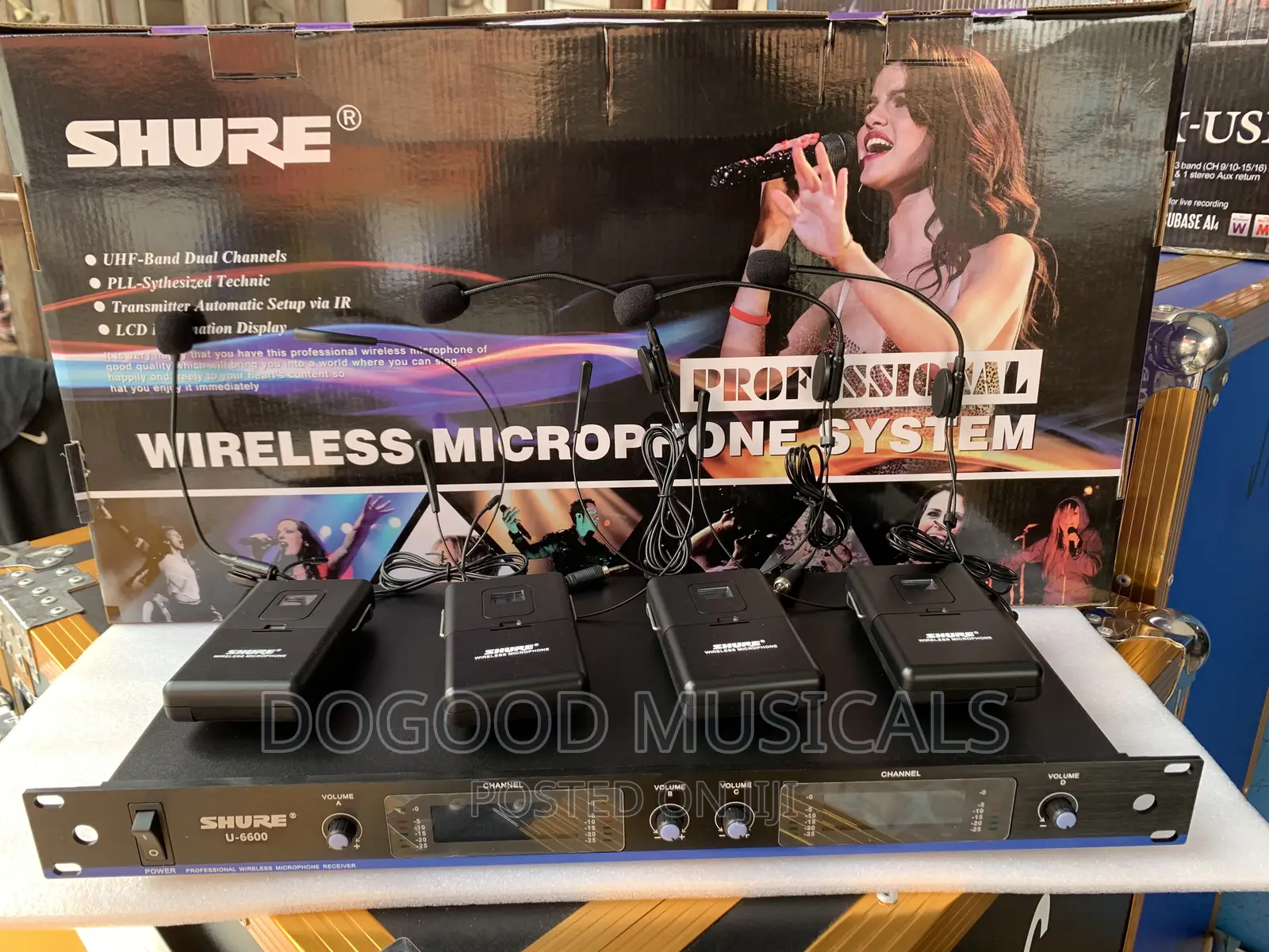 Shure U-6600 4in1 Lapel(Head)Wireless Microphone in Accra Metropolitan ...